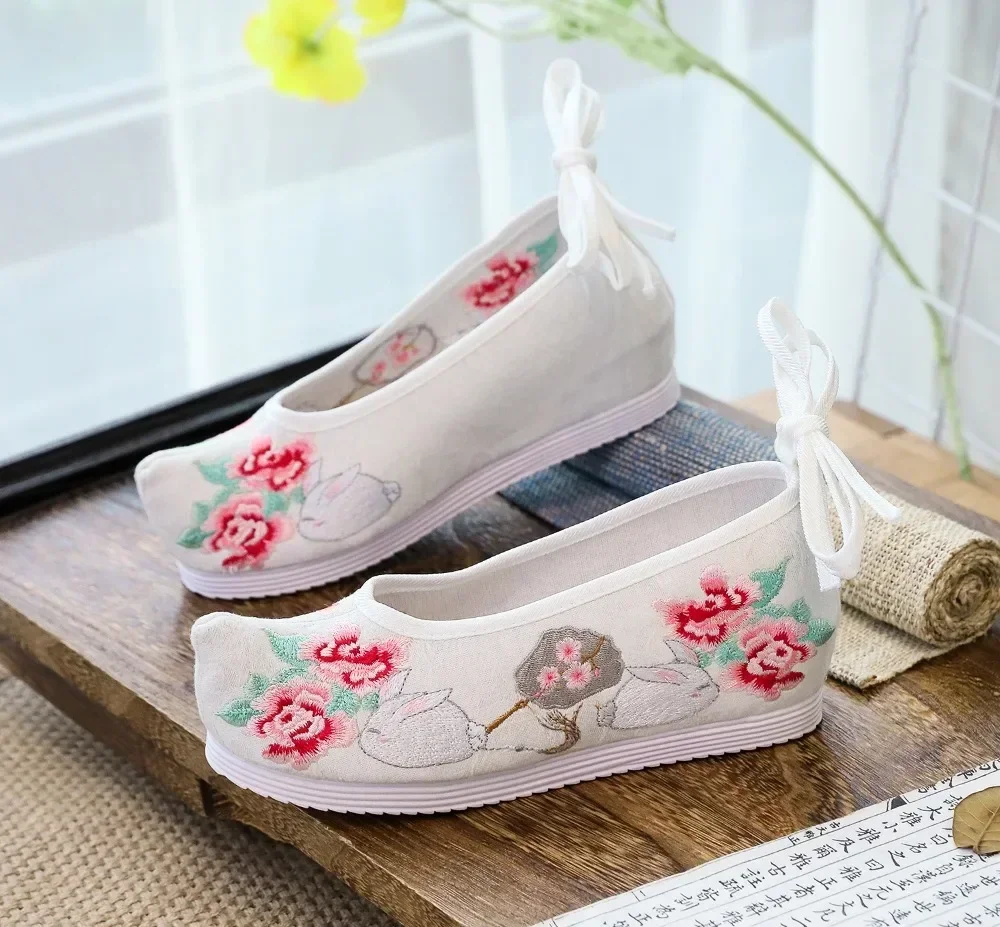Shoes for Women Fashion Casual Vintage Embroidery Ethnic Style ...