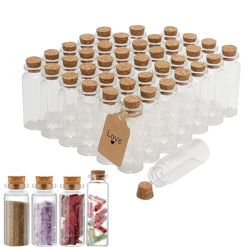 Mini-botellas-de-vidrio-con-tapones-de-corcho-frascos-de-poci-n-frascos ...