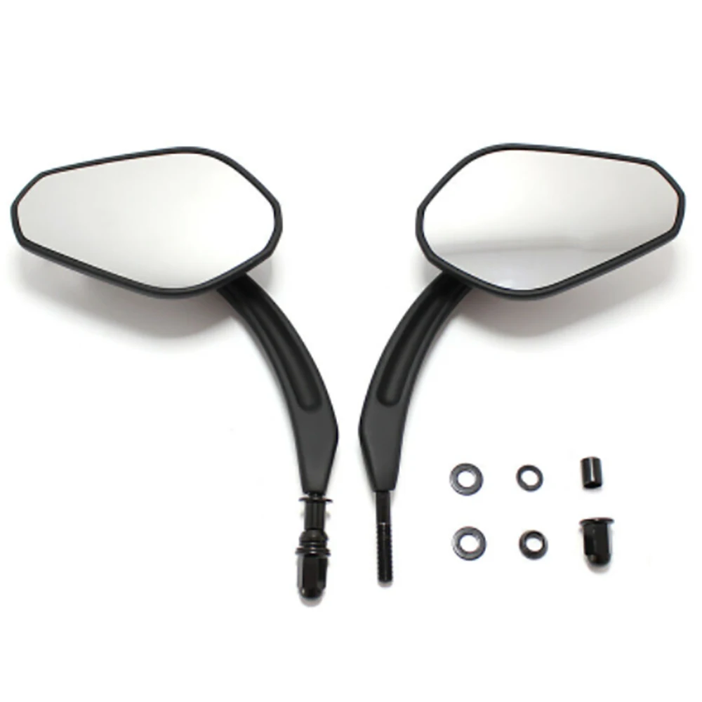2 Piece Motorcycle Rearview Mirror Adjustable Motorcycle Side Mirrors ...