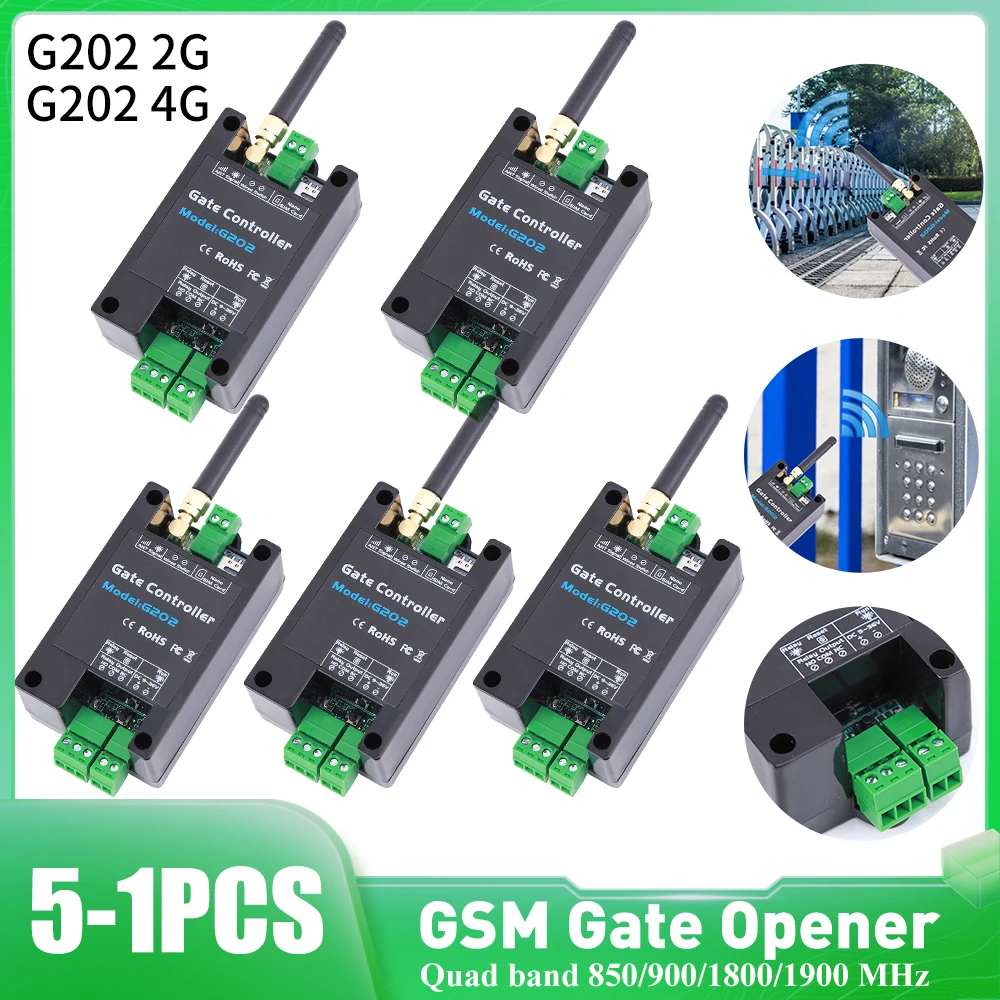 1-5Pcs-G202-GSM-Electronic-Gate-Remote-Access-Control-Device-Automatic ...