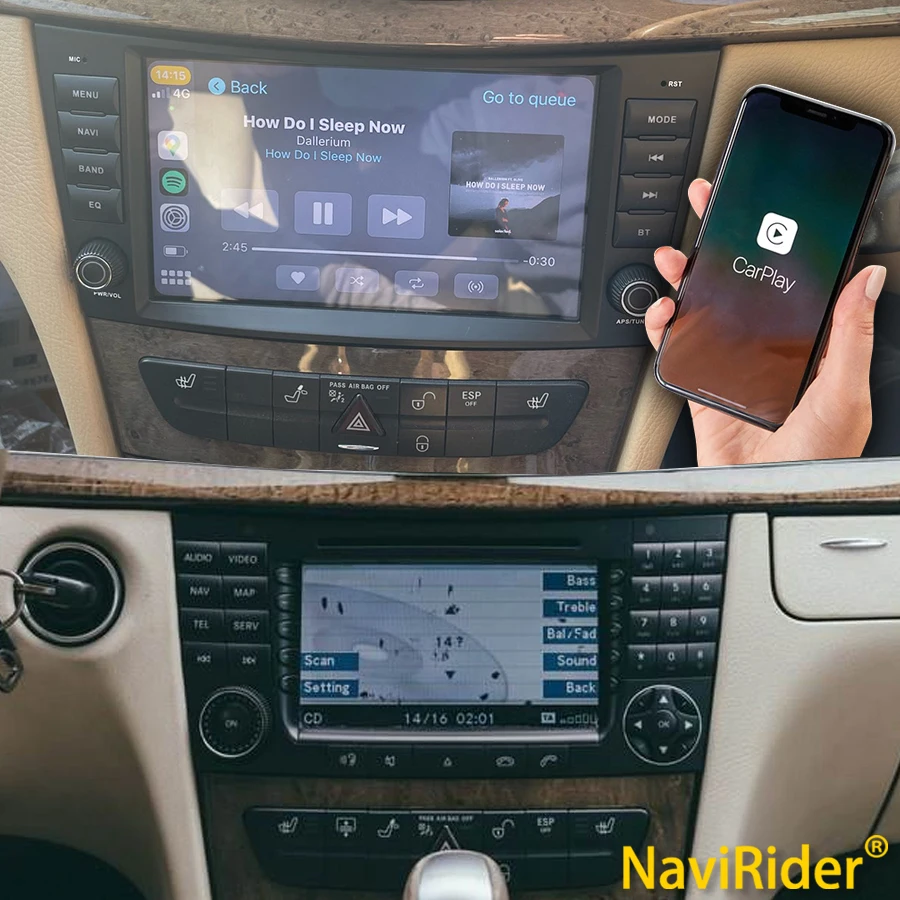 Android-13-AI-Voice-Car-Radio-2Din-GPS-Navigation-For-Benz-W211-W463 ...