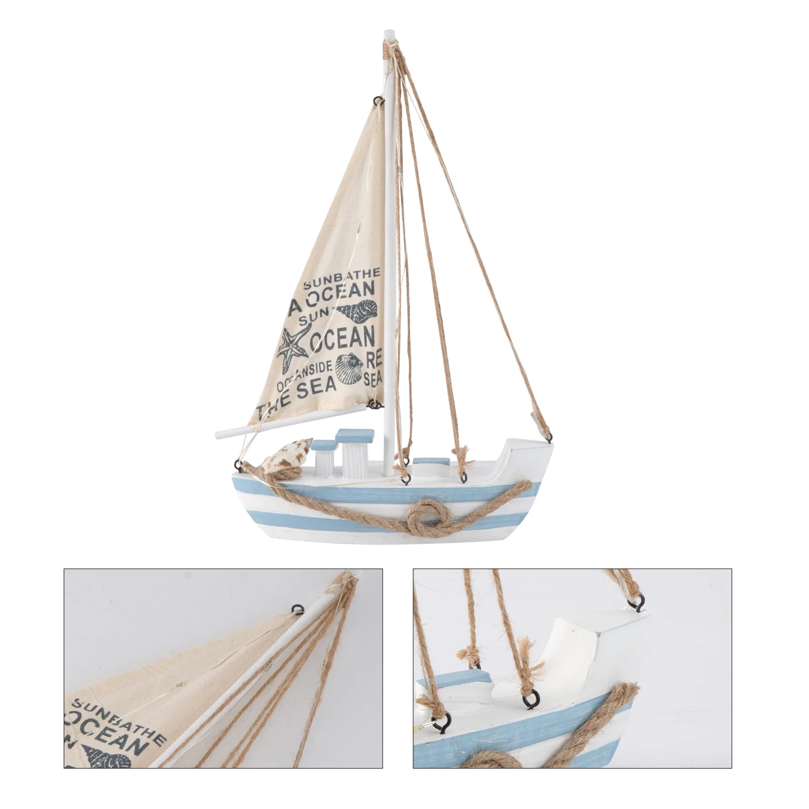 Velero-de-madera-LED-modelo-Mediterr-neo-velero-en-miniatura-decoraci-n ...