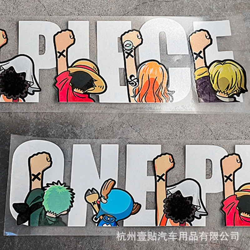 Car-Stickers-ONE-PIECE-Luffy-Cartoon-Funny-Creative-Decoration-Decals ...