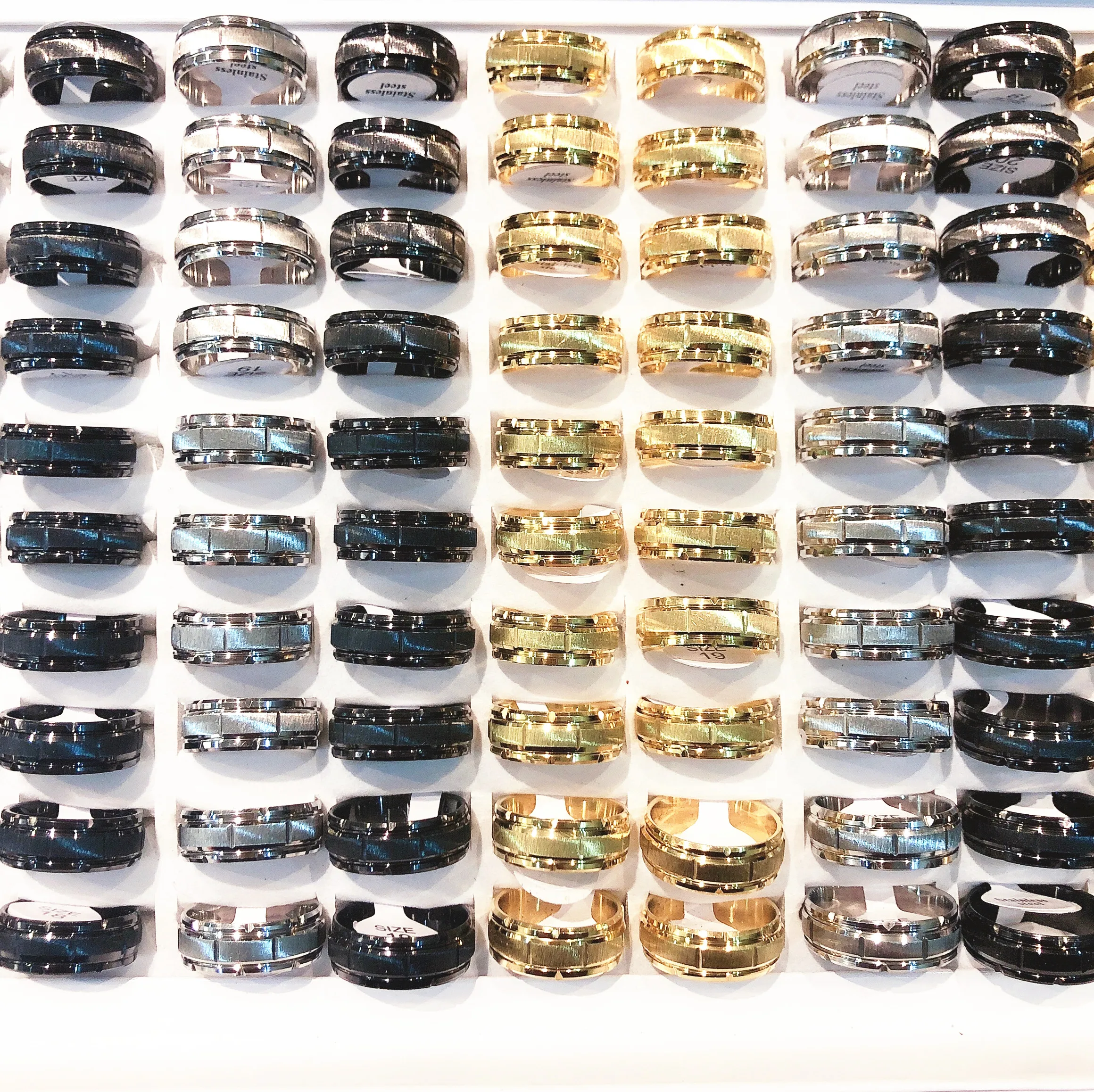 20-24-36pcs-lot-personalized-nicked-stainless-steel-rings-classic-style ...