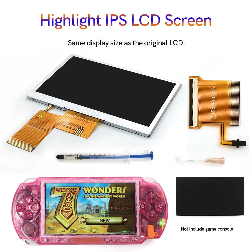 IPS-LCD-Screen-For-PSP1000-Game-Console-Special-Cable-For-Sony-PSP-1000 ...