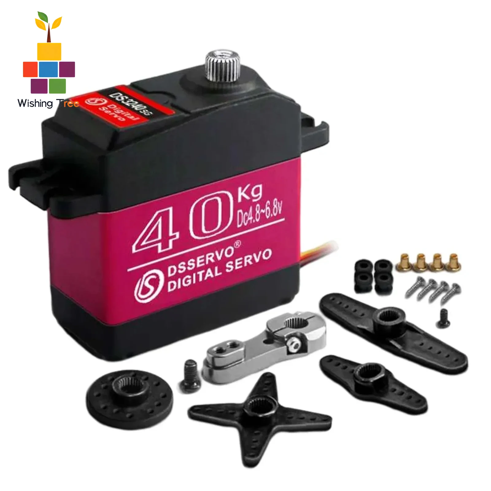 DS3240 40KG High Torque Digital Servo Motor Waterproof IP66 270 Degree ...