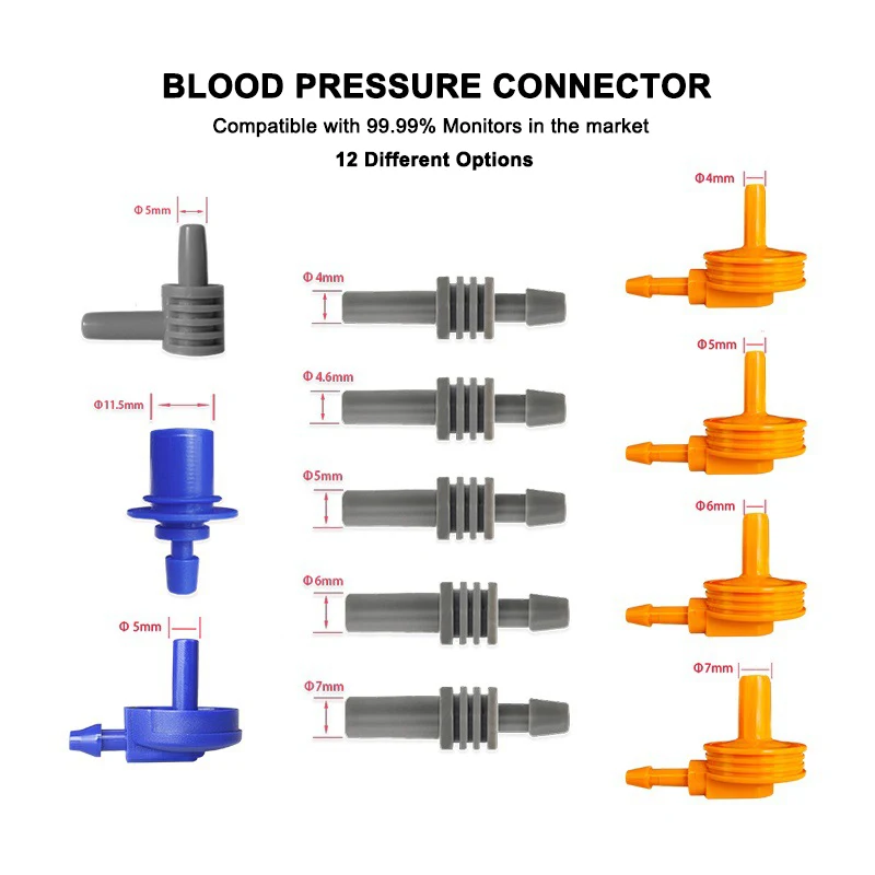 Air Hose Tube Adapter Cone Connector Parts for BP NIBP Sphygmomanometer ...