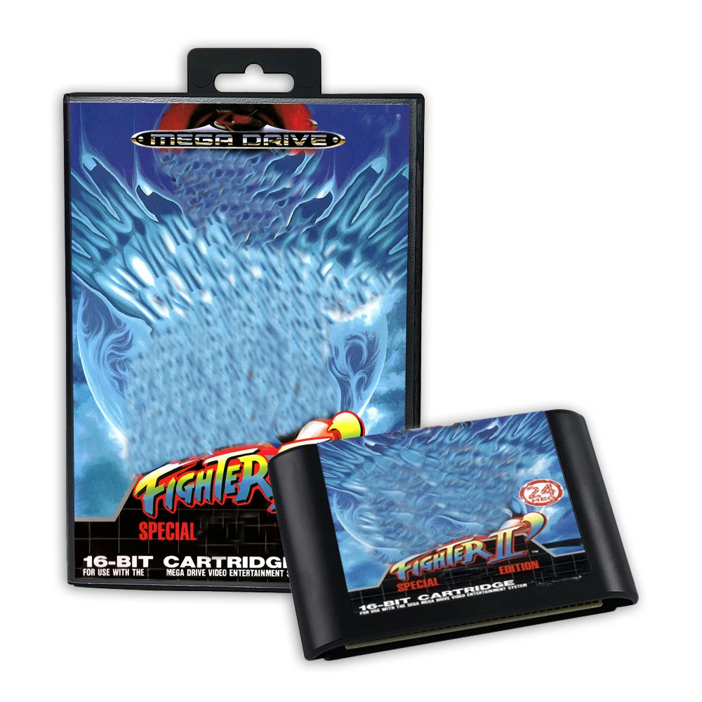MD-Game-Cartridge-Box-Street-Fighter-II-Special-Champagne-Edition-Sega ...