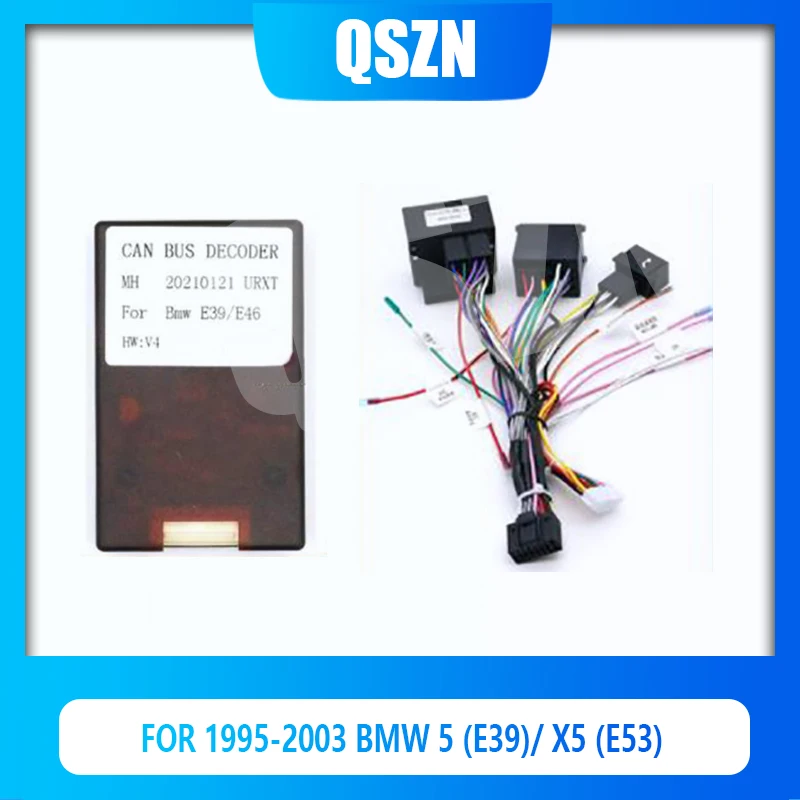 QSZN Car radio Canbus Box Decoder For 1995-2003 BMW 5 (E39)/ X5 (E53 ...