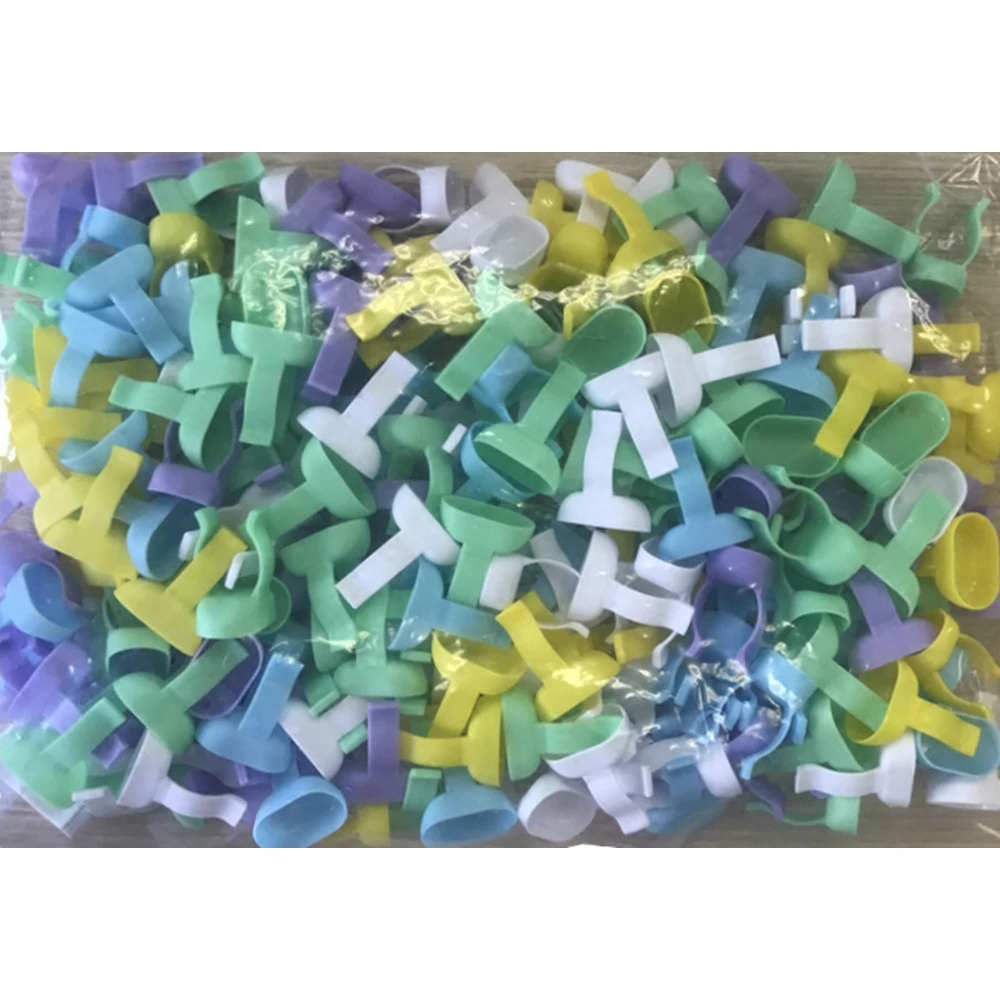 100Pcs Dental Bowl Cup Disposable Prophy Rings Mixing Finger Dappen ...