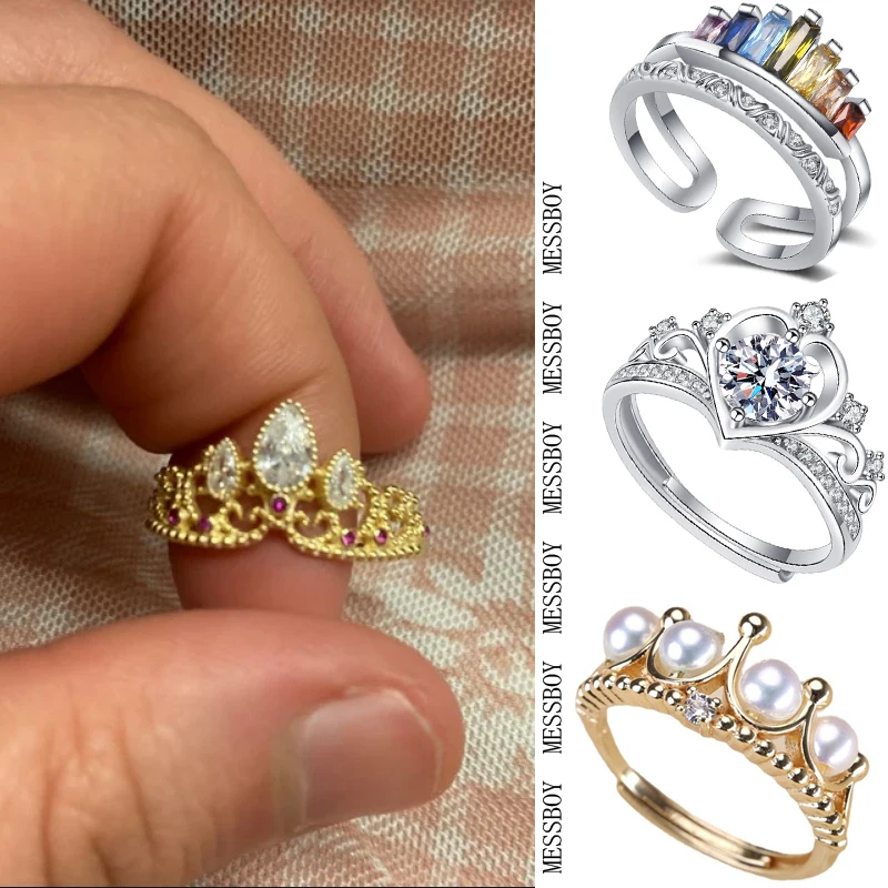 Rapunzel-Kronen-ringe-Prinzessin-Ring-f-r-Frau-Mode-Hochzeit-Geek-Schmuck-Zubeh-r-vergoldet ...
