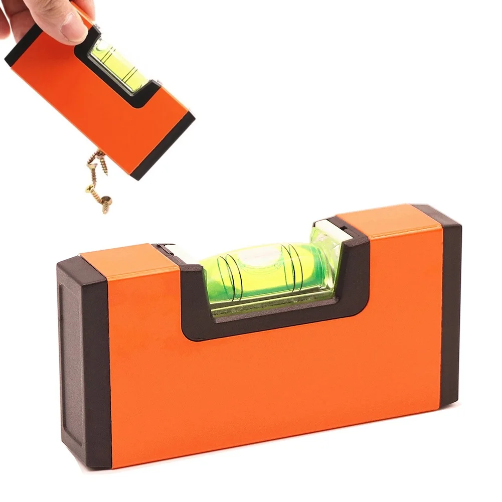10cm-Bubble-Level-Bubble-Spirit-Leveler-Magnetic-Horizontal-Ruler-High ...