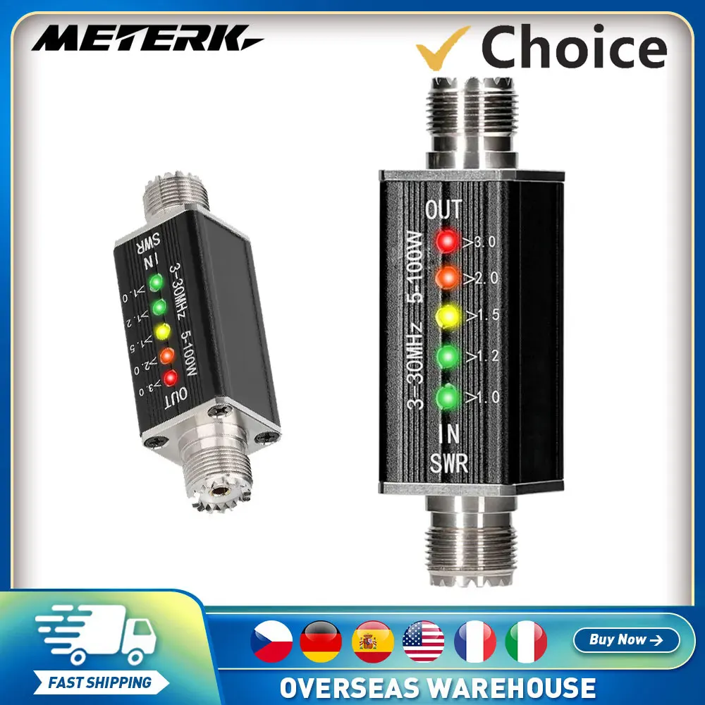 LED-SWR-Meter-3-30MHz-Frequency-Shortwave-Standing-Waves-Indicator-with ...