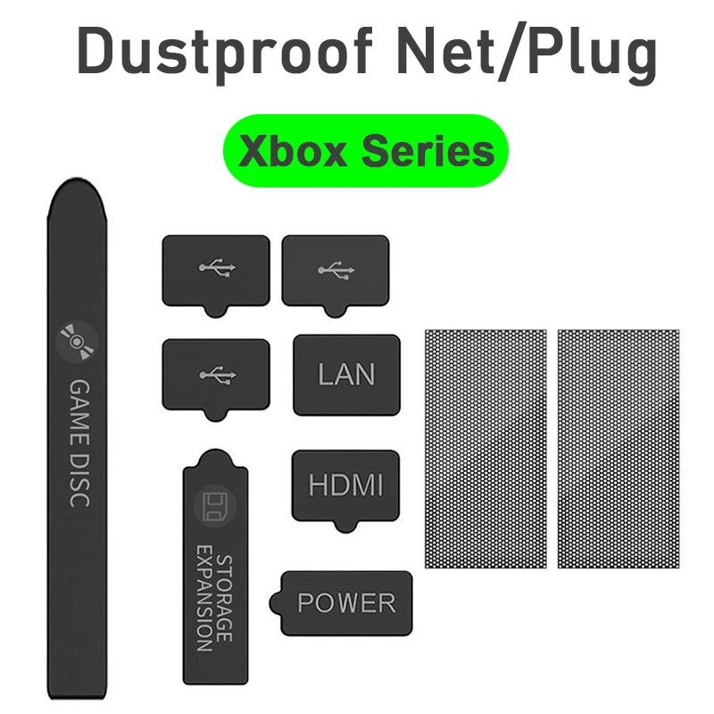Kit-de-red-antipolvo-10-en-1-para-consolas-Xbox-Series-S-X-enchufe-HDMI ...