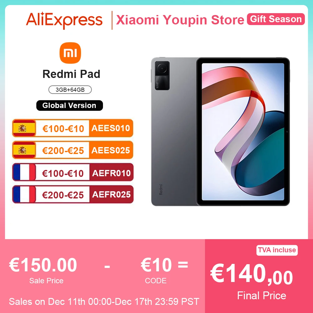 Xiaomi-Tableta-Redmi-Pad-versi-n-Global-dispositivo-con-pantalla-de-10 ...