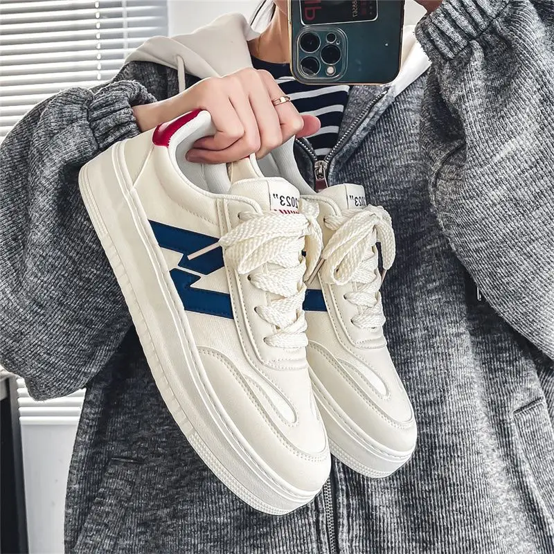 Tide-Shoes-Men-Women-2023-New-Canvas-Shoes-Low-Top-Couple-Small-White ...