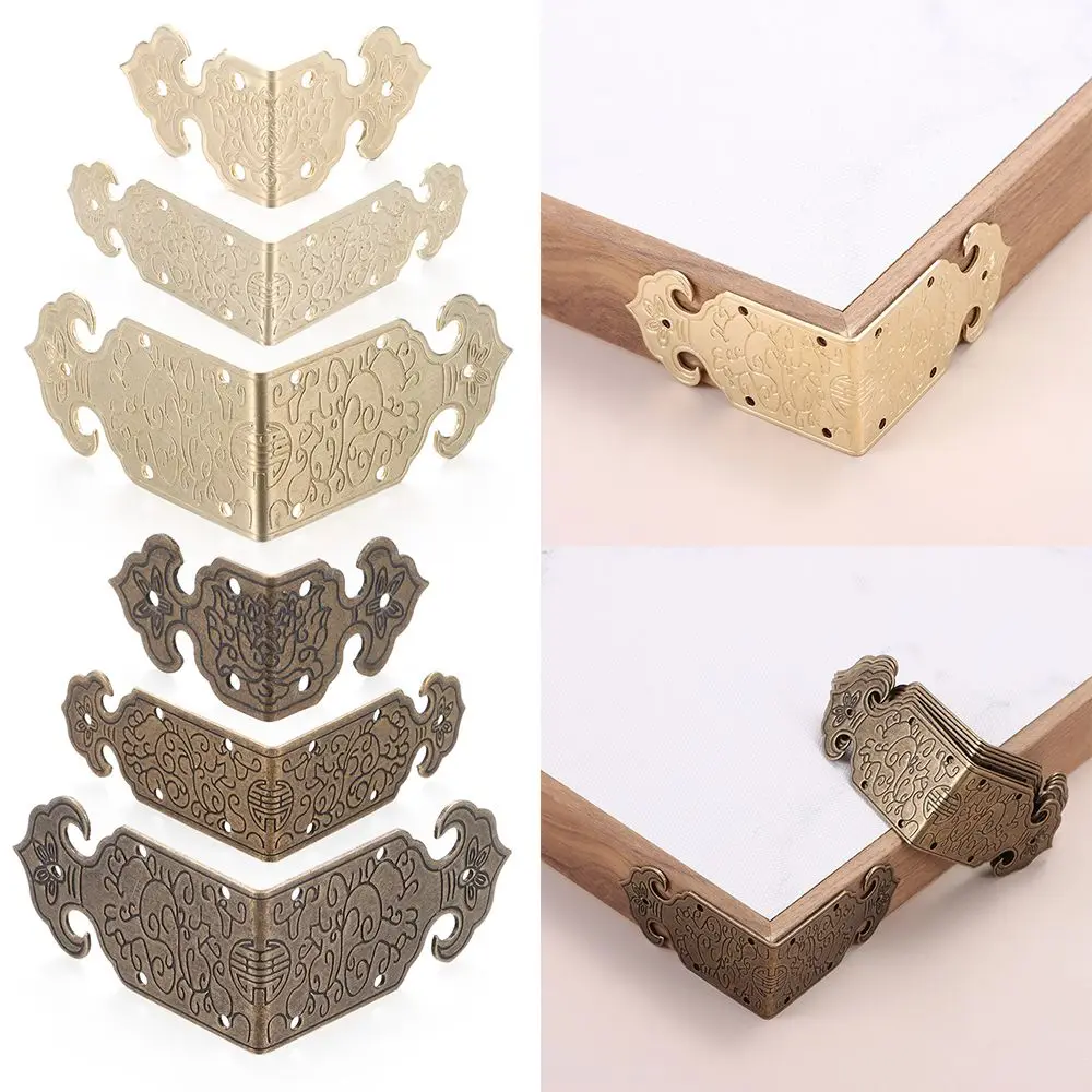8Pcs-Metal-Antique-Corner-Protector-Right-Angle-Corners-Bracket-for ...