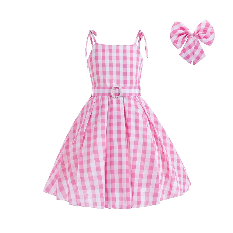 Real-Barbie-Plaid-Dress-Barbie-Dress-Sweet-Children-Princess-Dress ...