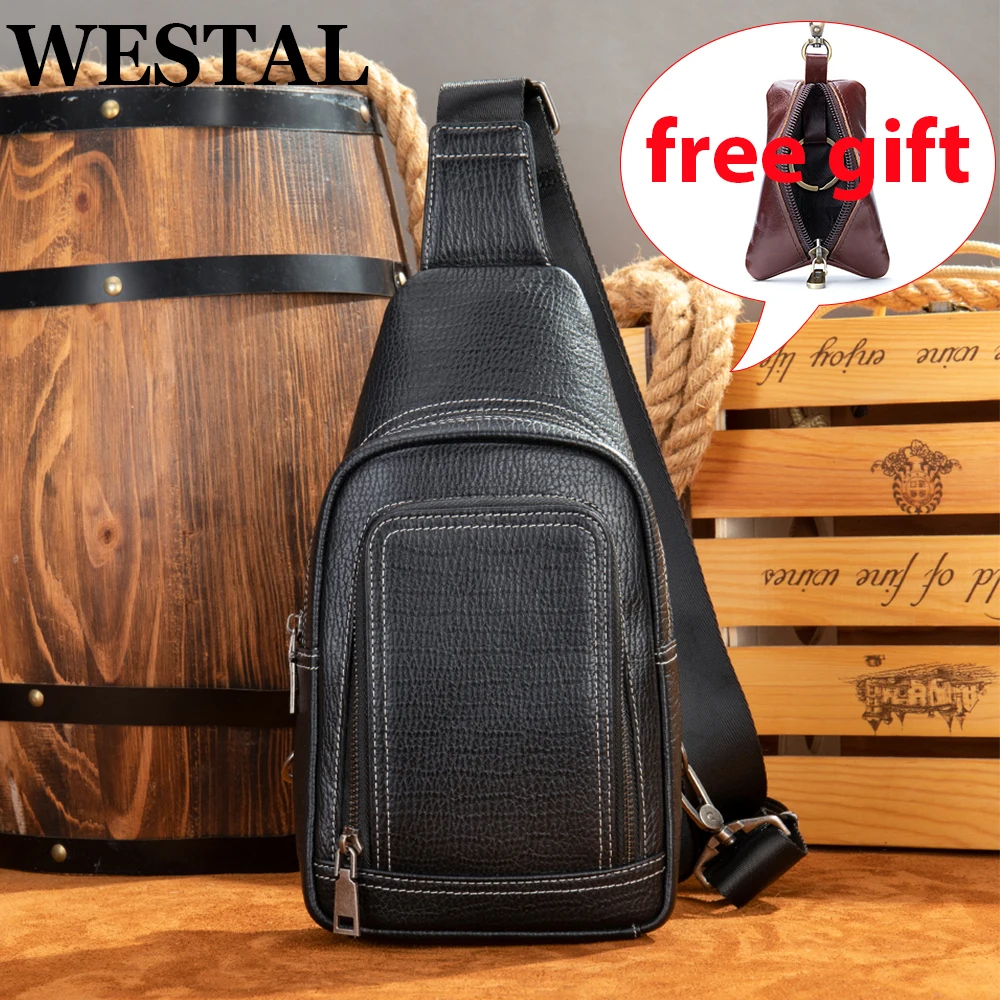 WESTAL-Men-s-Chest-Bags-Designer-Genuine-Leather-Crossbody-Bags-for-Men ...