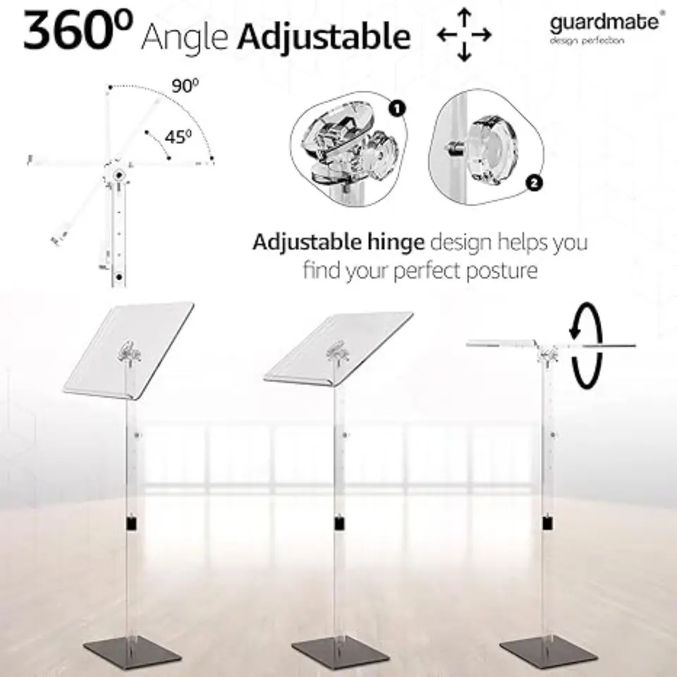 Church Pulpit HODLBIT Acrylic Podiu Stand, Pulpits For Churches, Angle ...