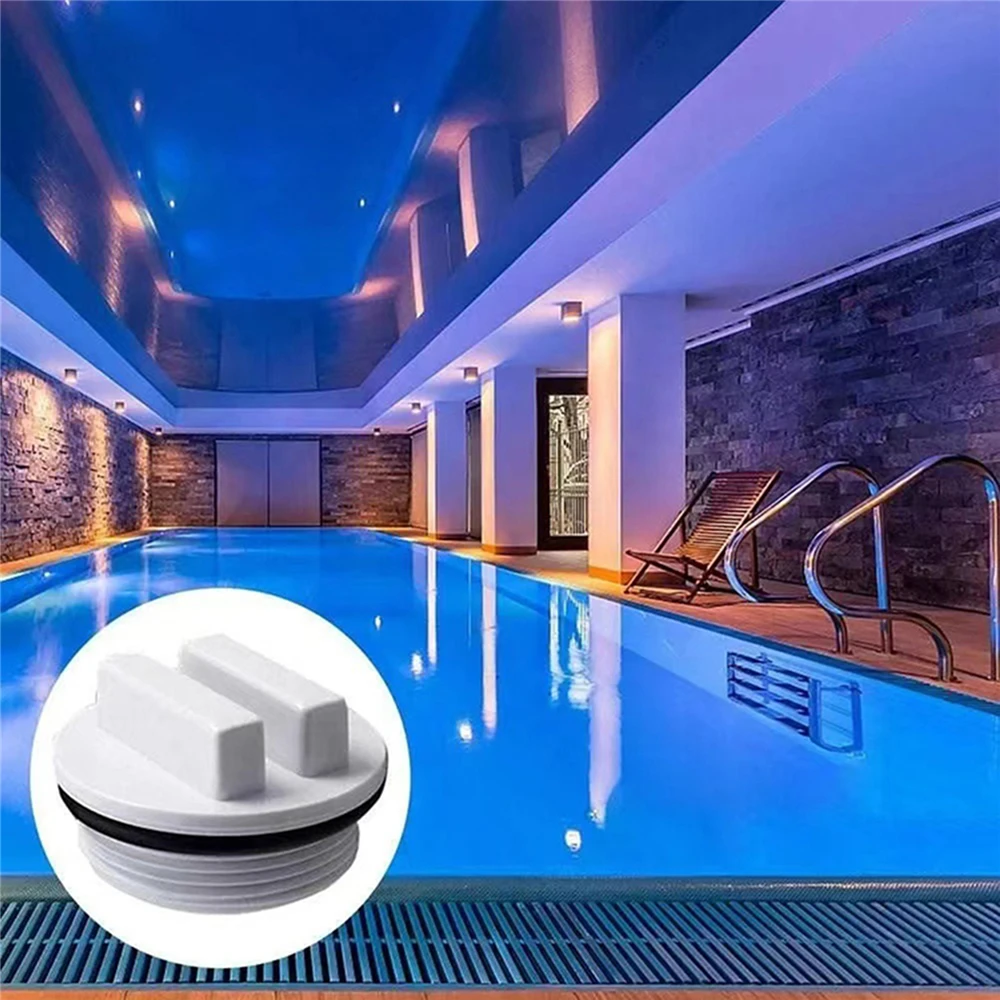 2pcs-1-5-Inch-Threaded-Plug-with-O-ring-Swimming-Pool-Drainage-Plug-Cap ...
