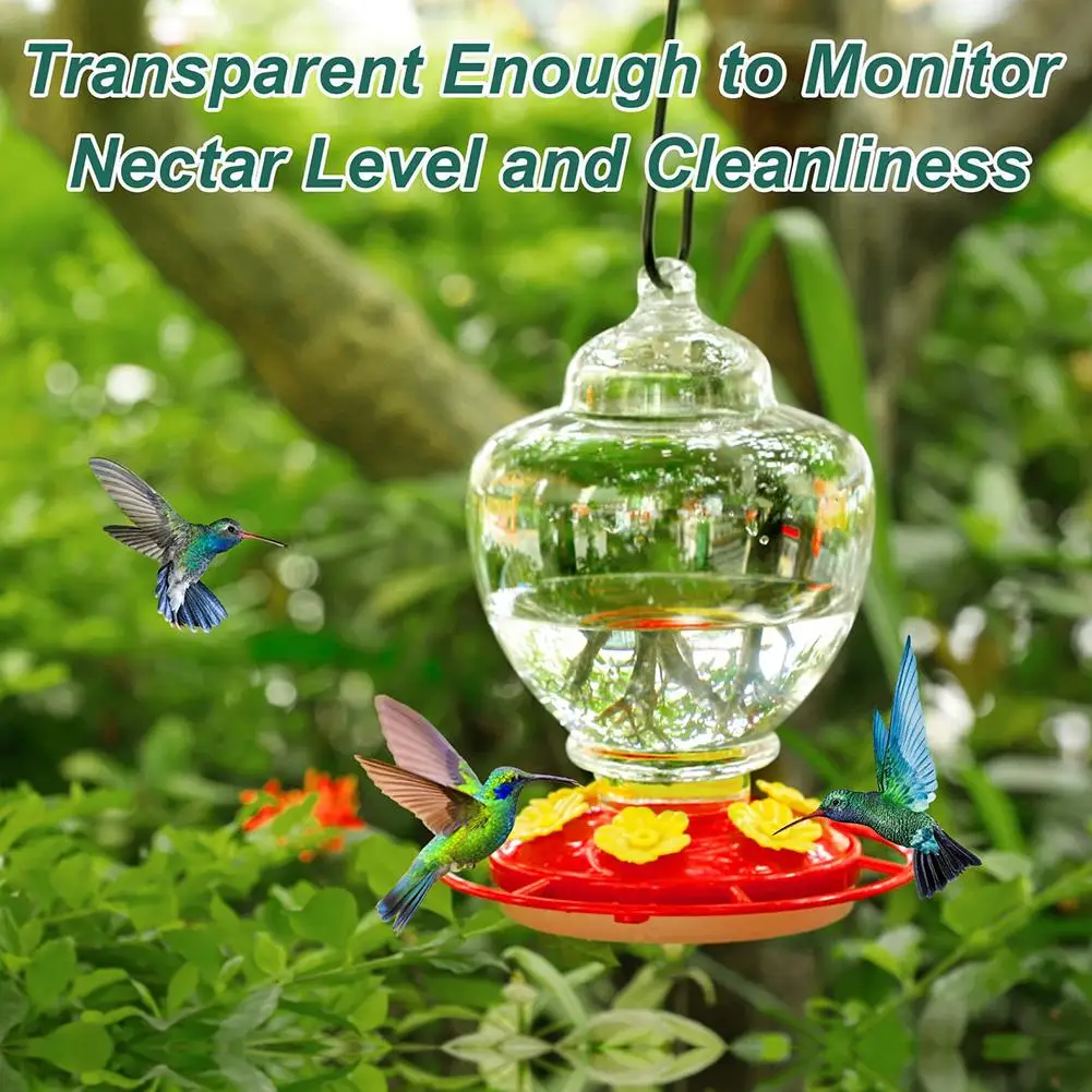 Outdoor Hanging Hummingbird Water Feeder Drinking Detachable Leak Proof ...