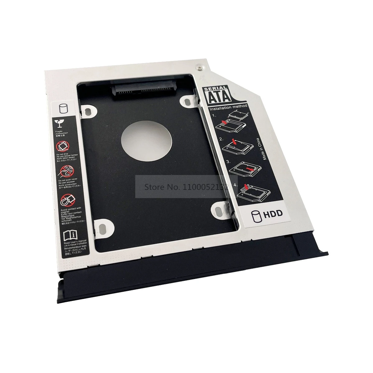 with Faceplate Bezel Faceplate 2nd SSD HDD Hard Drive Adapter Optical ...