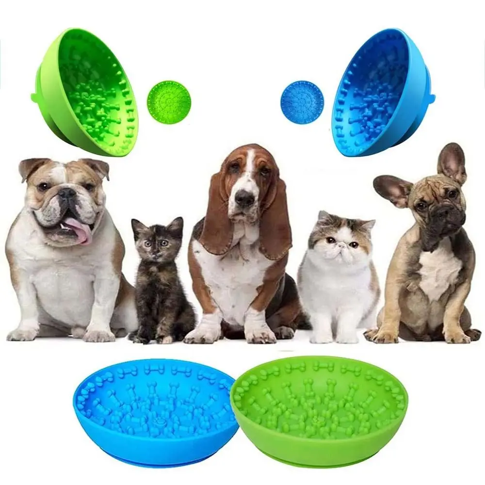 Pet-Feeding-Plate-Silicone-Mat-Dog-Cat-Slow-Food-Lick-Mat-with-Suction ...