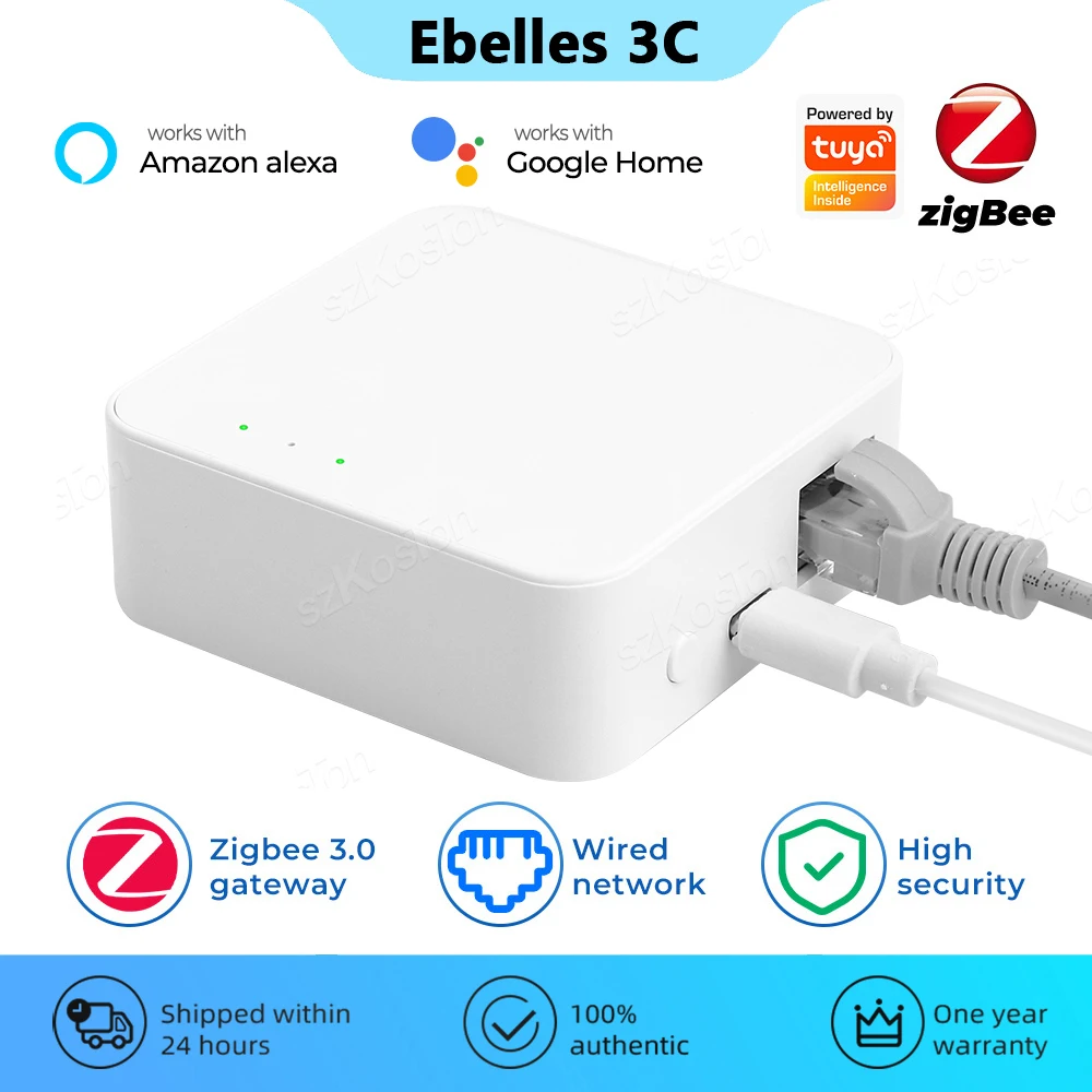 Tuya-Zigbee-Gateway-Wired-LAN-Hub-ZigBee-3-0-Smart-Home-Bridge-Smart ...