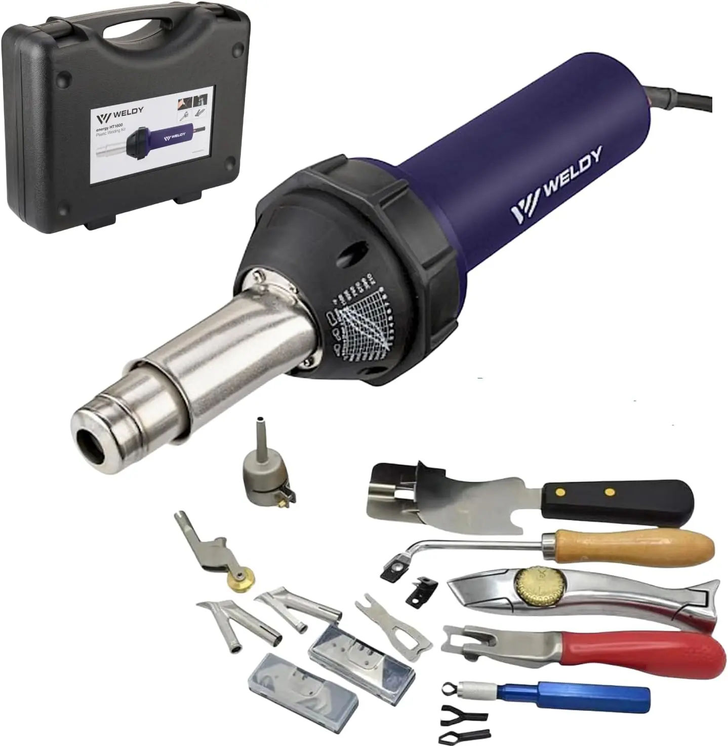 Swiss-Weldy-Professional-1600W-Hot-Air-Torch-Plastic-Heated-Welding-Gun ...