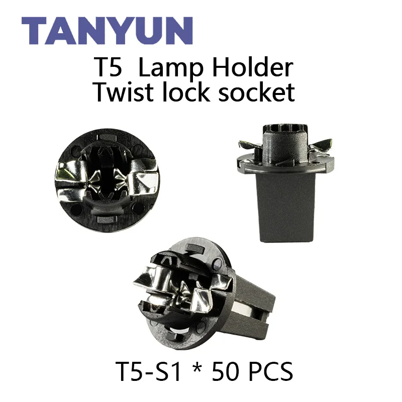 TANYUN-Signal-Lamp-T5-Twist-Socket-Instrument-Panel-Cluster-Socket-Lamp ...