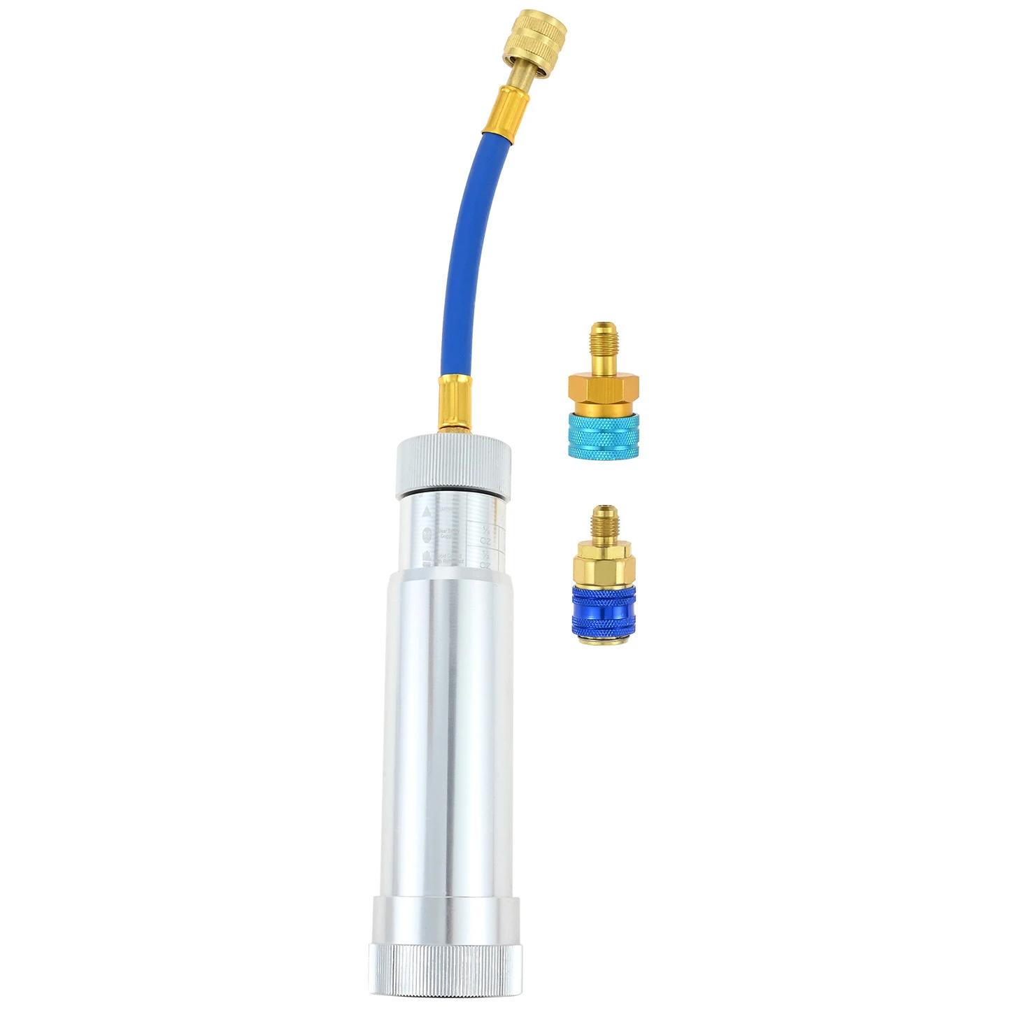 AC HVAC Dye Oil Injector with Low Side Quick Coupler Kits,1/4" SAE ...