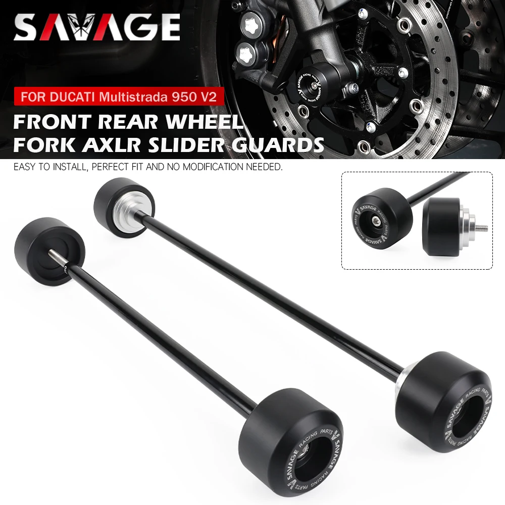 Front Wheel Axle Slider For DUCATI DesertX 950 Multistrada 950 V2 1200 ...