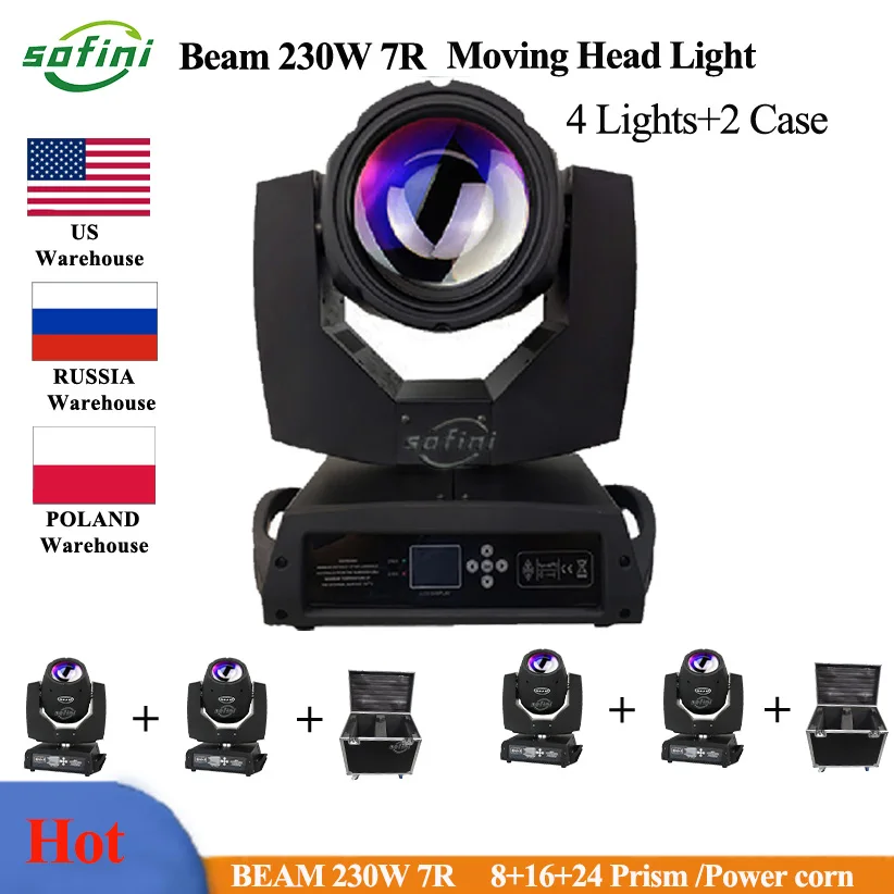 Movendo a luz principal e o Flycase, Sharpy Beam, Lyre Beam Wash, 230W ...