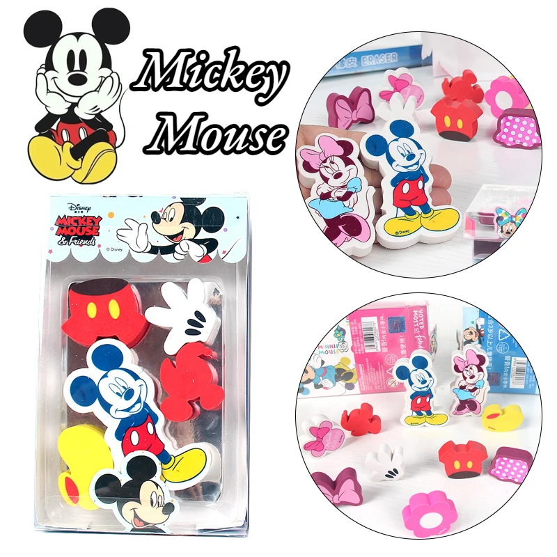 5pcs-Disney-Mickey-Mouse-Eraser-Student-Stationery-School-Office ...