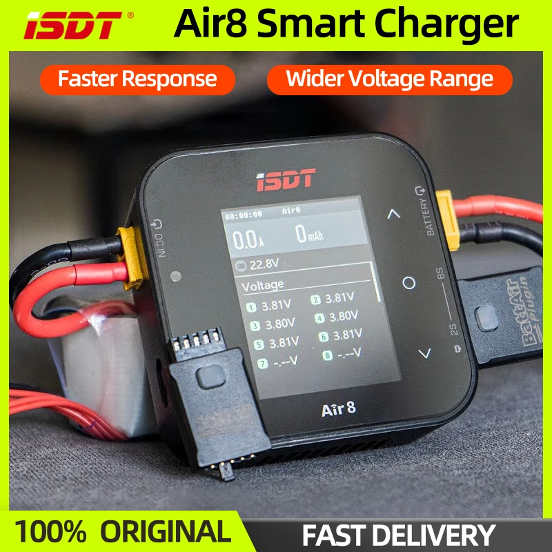 ISDT Air8 Charger Lipo Balance Battery Smart Charger Discharger (No ...