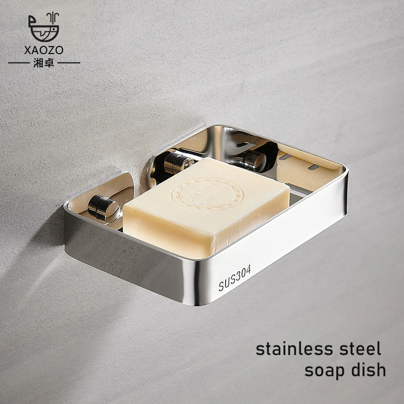 304-Stainless-Steel-Plating-Non-Punched-Soap-Dish-Toilet-Rack-Wall ...