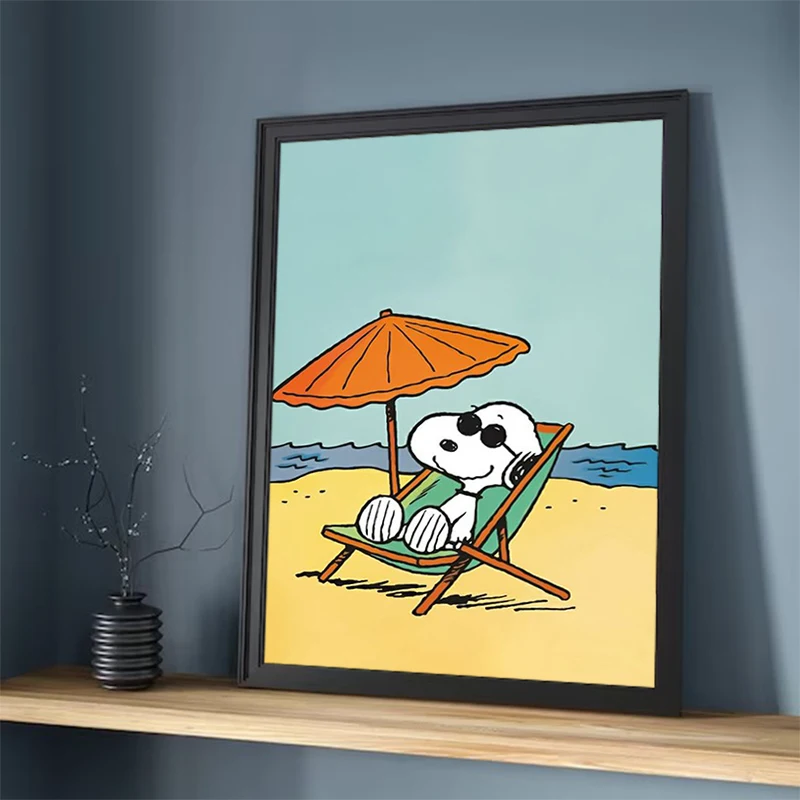 Cartoon Snoopy Room Decor Kawaii Poster - KawaiiMerch.com