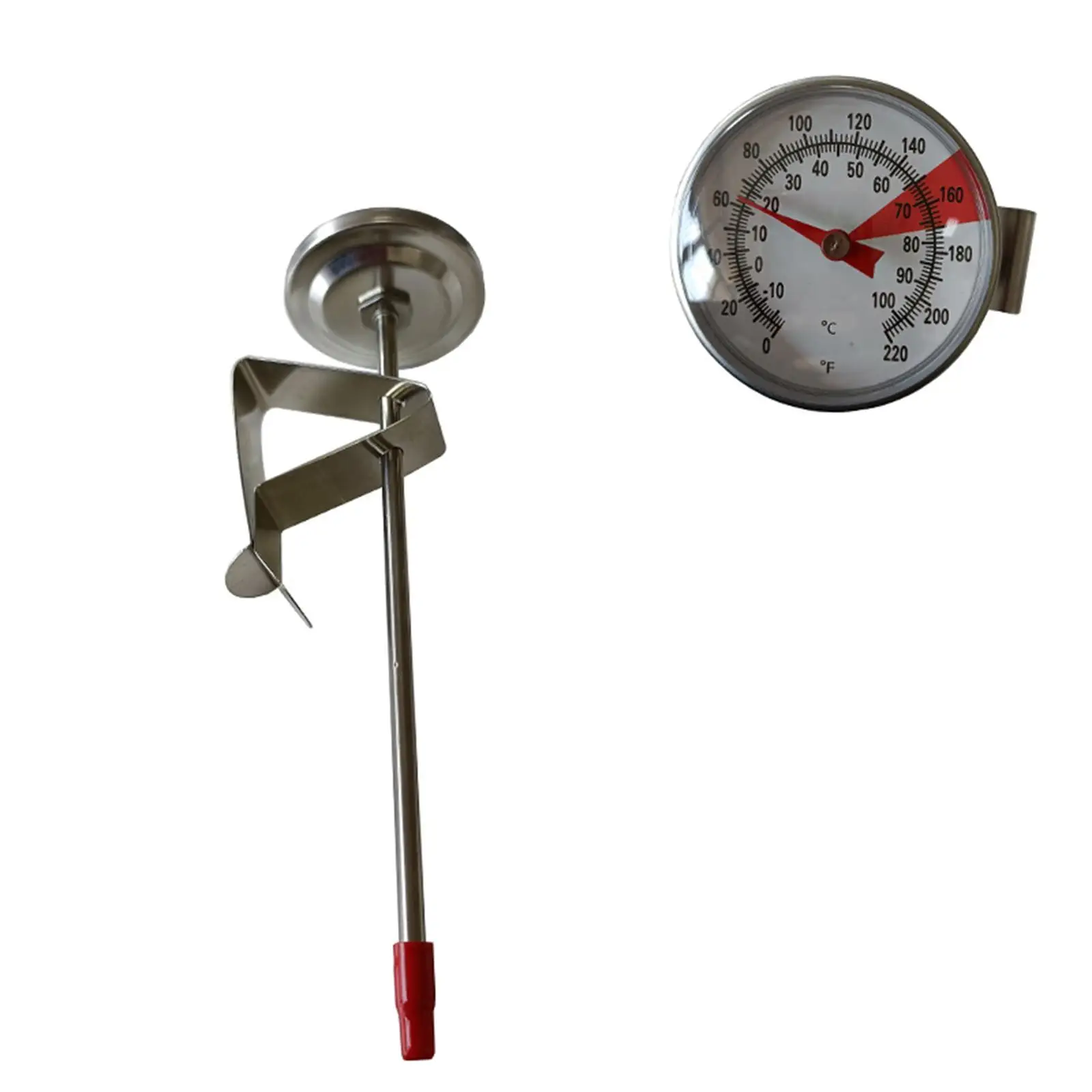 Coffee-Milk-Thermometer-Stainless-Steel-with-Clip-Instant-Read ...