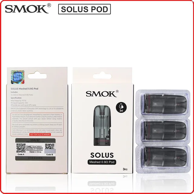 Original Vape SMOK Solus 2 POD Solus G Coil Electronic Cigarette 2.5ML ...