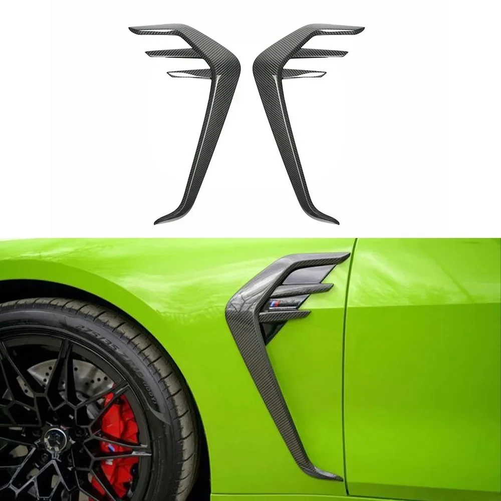 2PCS-Dry-Carbon-Fiber-Front-Fenders-Spoiler-Duck-Wing-Splitter-Wind ...