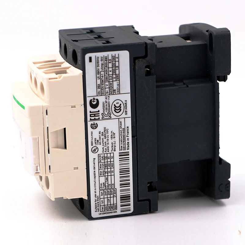 Lc1D09D7 Ac Electric Mágneses Vállalkozó 3P 3No Lc1-D09D7 9A 42V ...