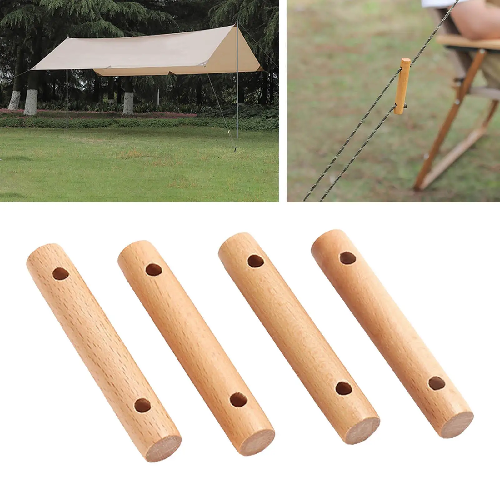 2x Fastener Guy Line Tensioners Rope Adjuster Stable Camping Tent Lock ...