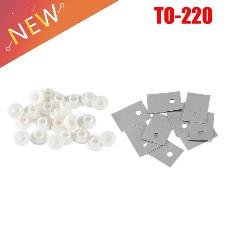 200Pcs TO-220 Transistor Plastic Washer Insulation Washer +Isolated ...