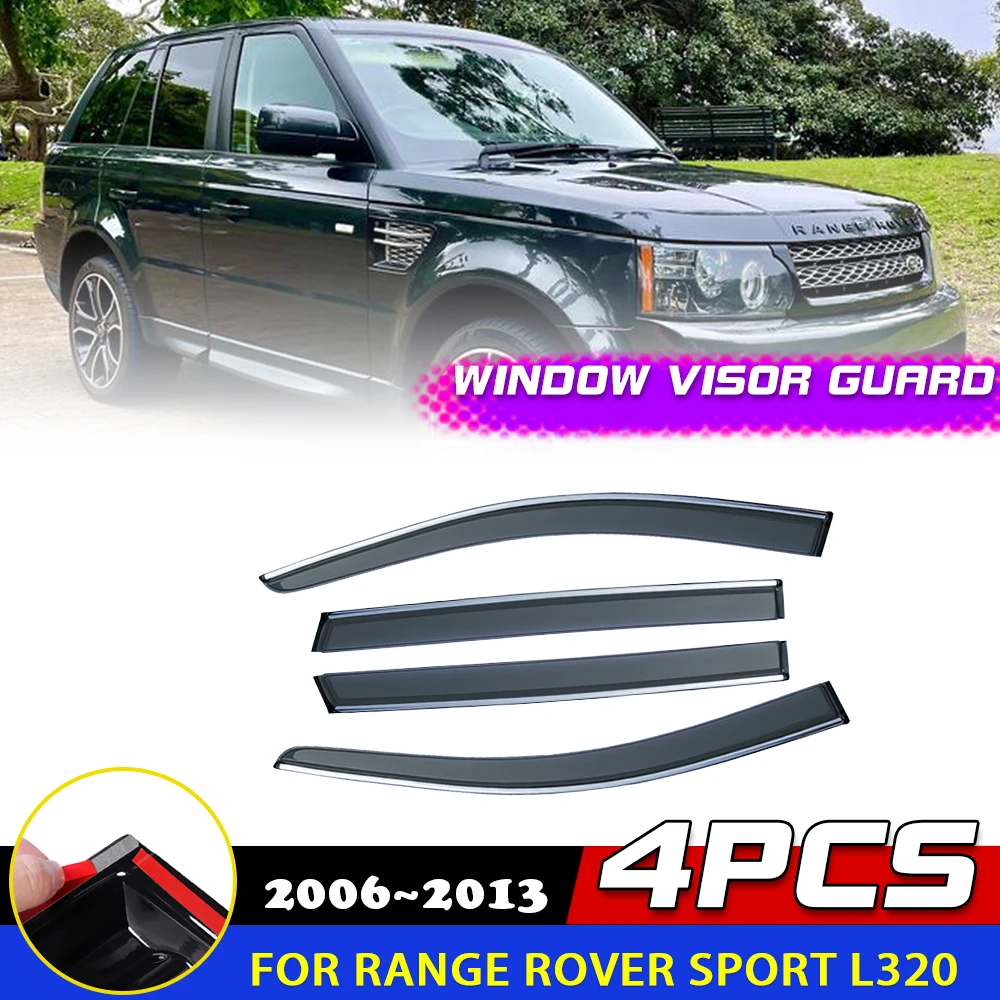 Car Windows Visor for Range Rover Sport L320 2006~2013 2007 Door Smoke ...
