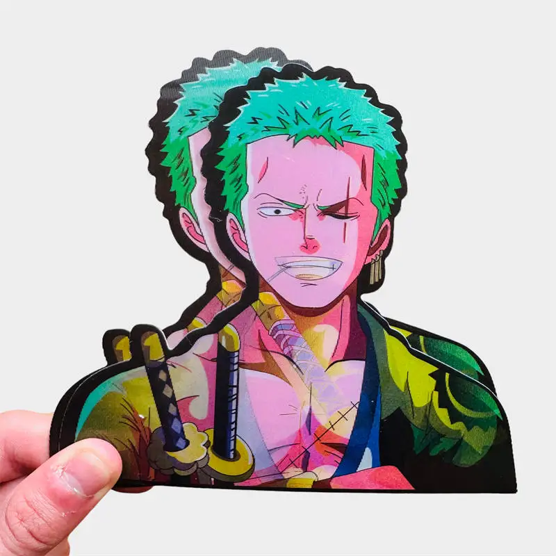 One piece Zoro 3D Anime Stickers for Automotive Computer Laptop ...