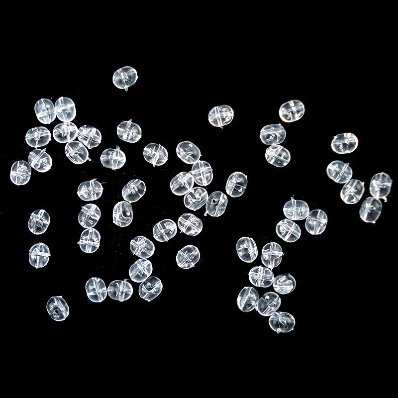 Clear-and-Luminous-plastic-bead-Oval-2-Cross-Hole-Beads-Plastic-Cross ...