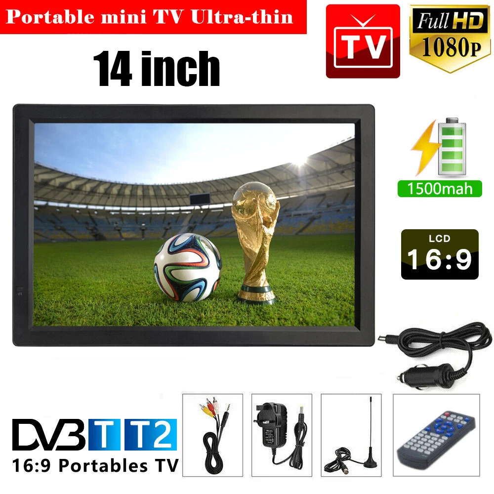 Tevê analógica digital Polegada v 1080 v do carro da tevê dvb t/t2 ISDB T de 14 110 mini jogador ...