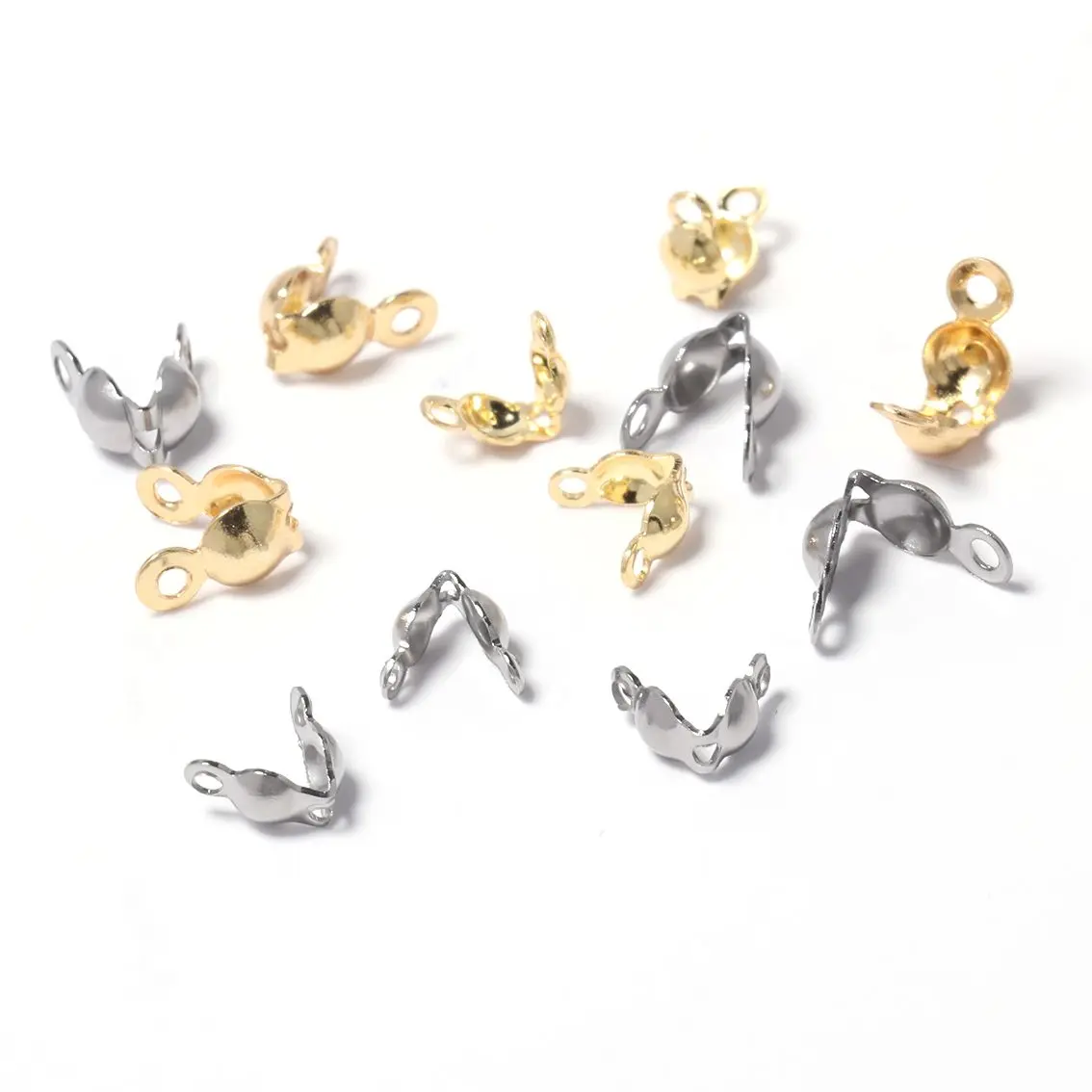 Stainless-Steel-Crimp-End-Beads-Golden-Plated-For-Bracelet-Necklace ...