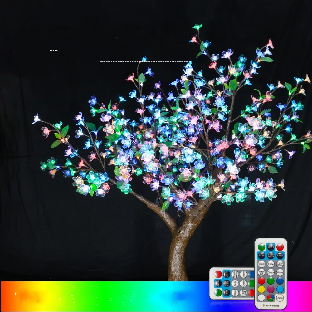 New LED Cherry Blossom Tree Light Luminaria 1.5M Chrismas Tree Lamp ...